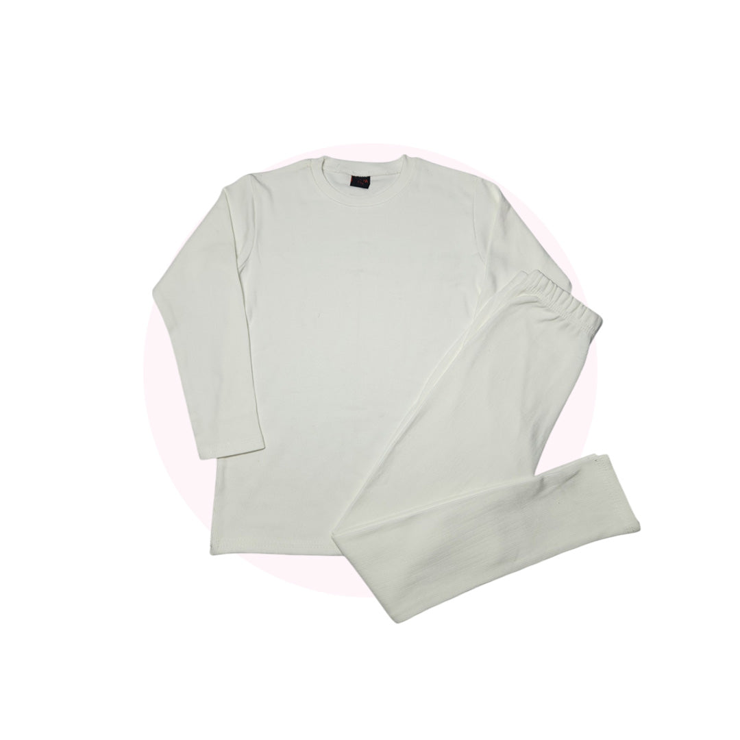 Off White Thermal Inner Suit – Anwa Apparel